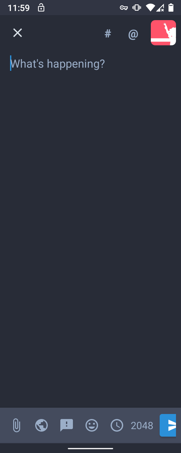 Toot composing UI unusable on extra-high displays · Issue #1821 · tuskyapp/Tusky · GitHub
