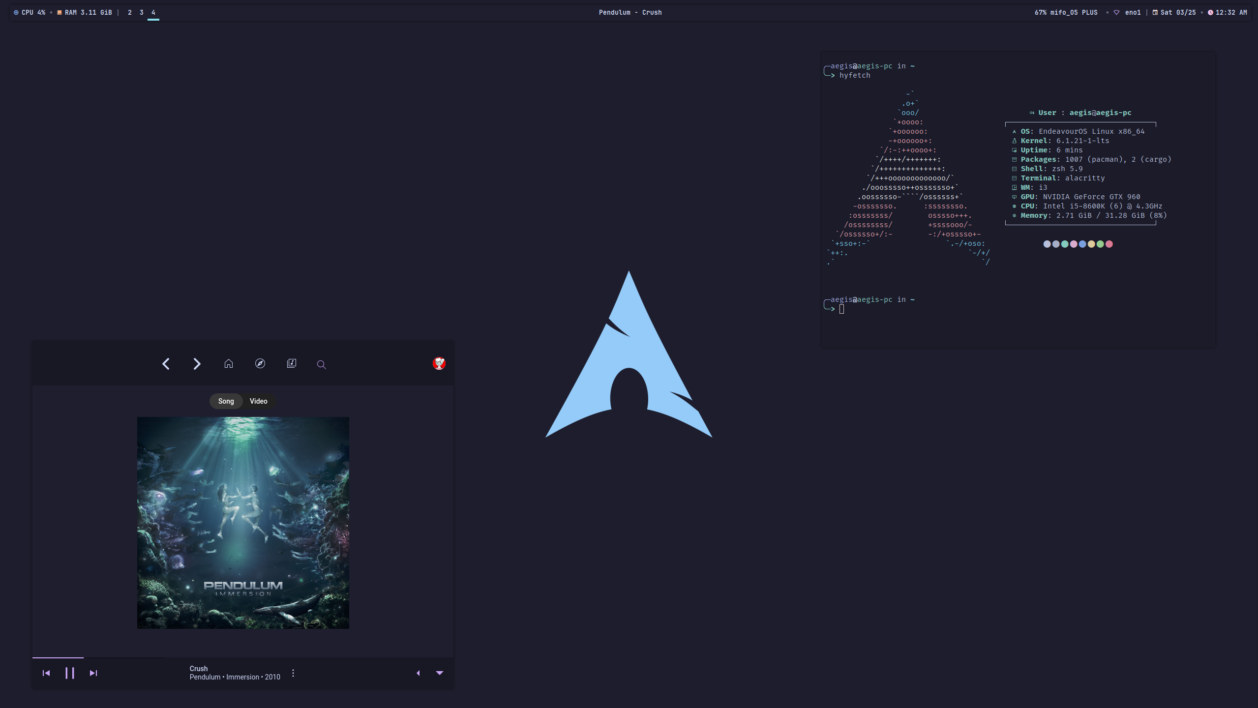 GitHub - AegisCat/dotfiles-i3-endeavouros: Dotfiles for a riced i3wm on EndeavourOS[Arch].