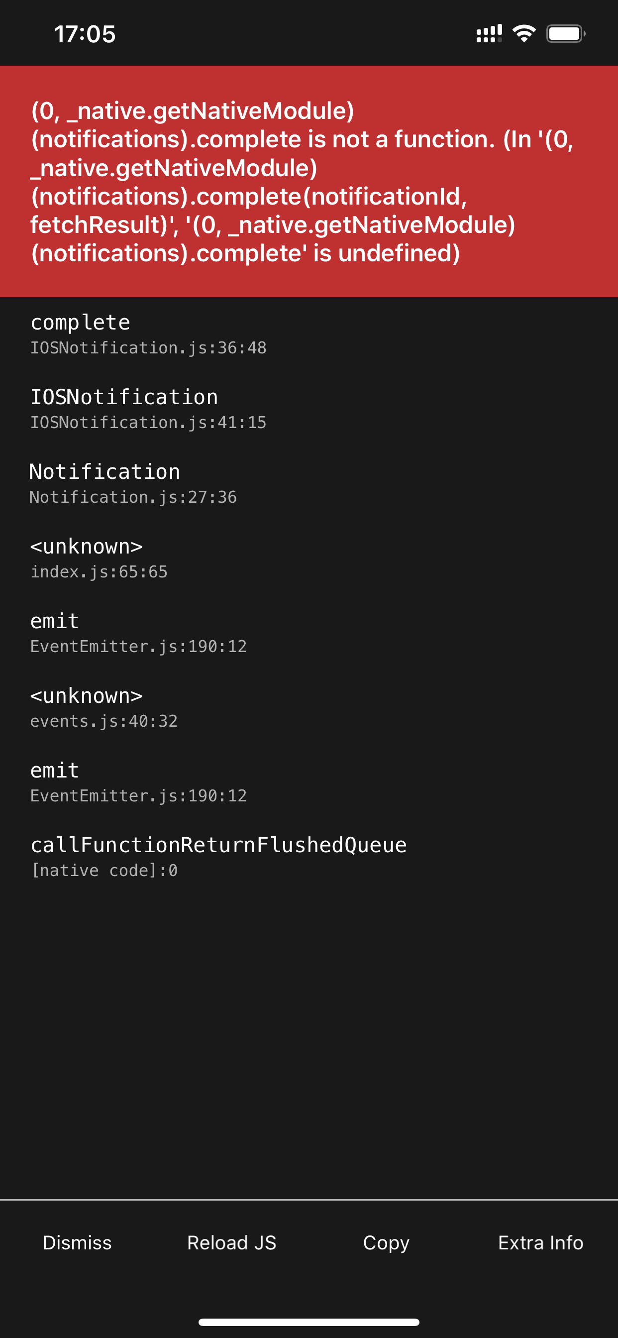 IOS notifications (5.5.0): native.getNativeModule)(...).complete is not a function · Issue #3227 ...