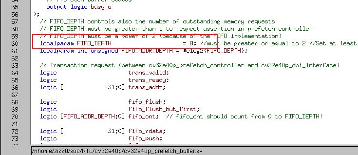 Does Prefetch Buffer's localparam FIFO_DEPTH and LSU's localparam DEPTH configurable? · Issue ...