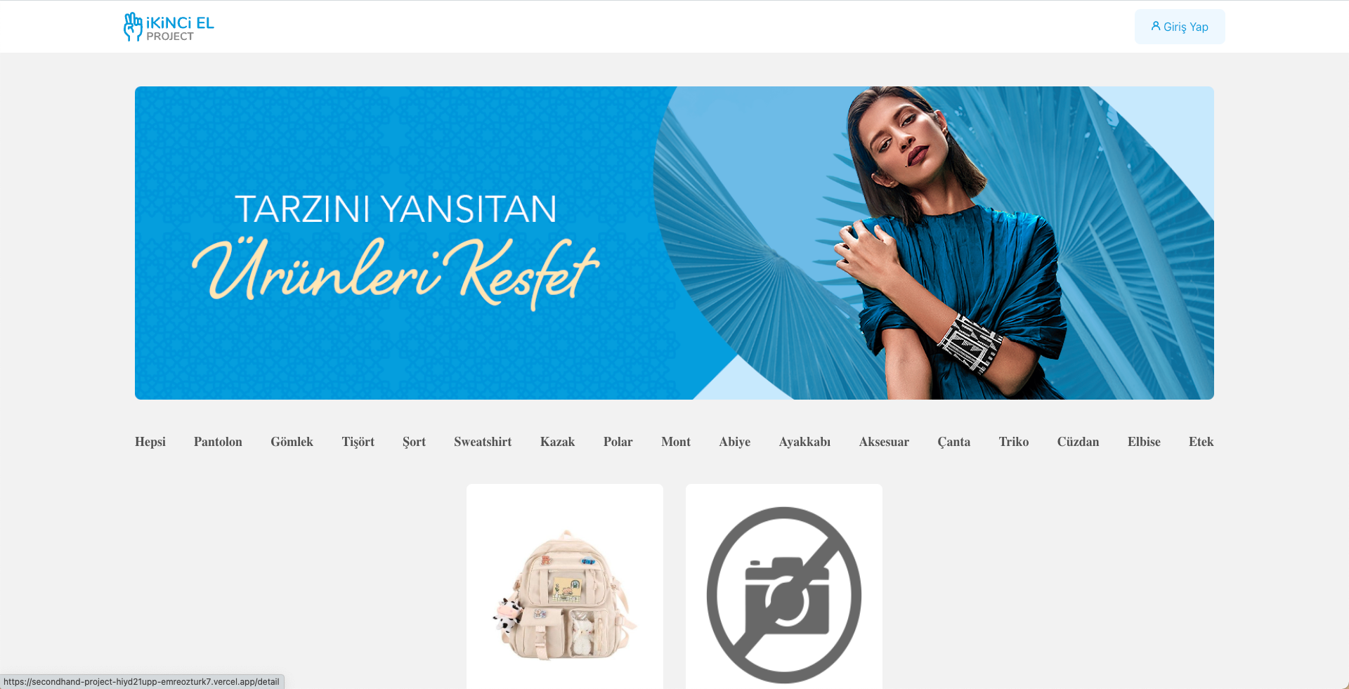 GitHub - emreozturk7/secondhand-project