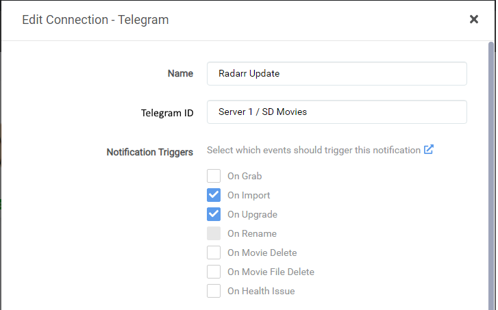 Telegram Custom Notifications · Issue #7135 · Radarr/Radarr · GitHub