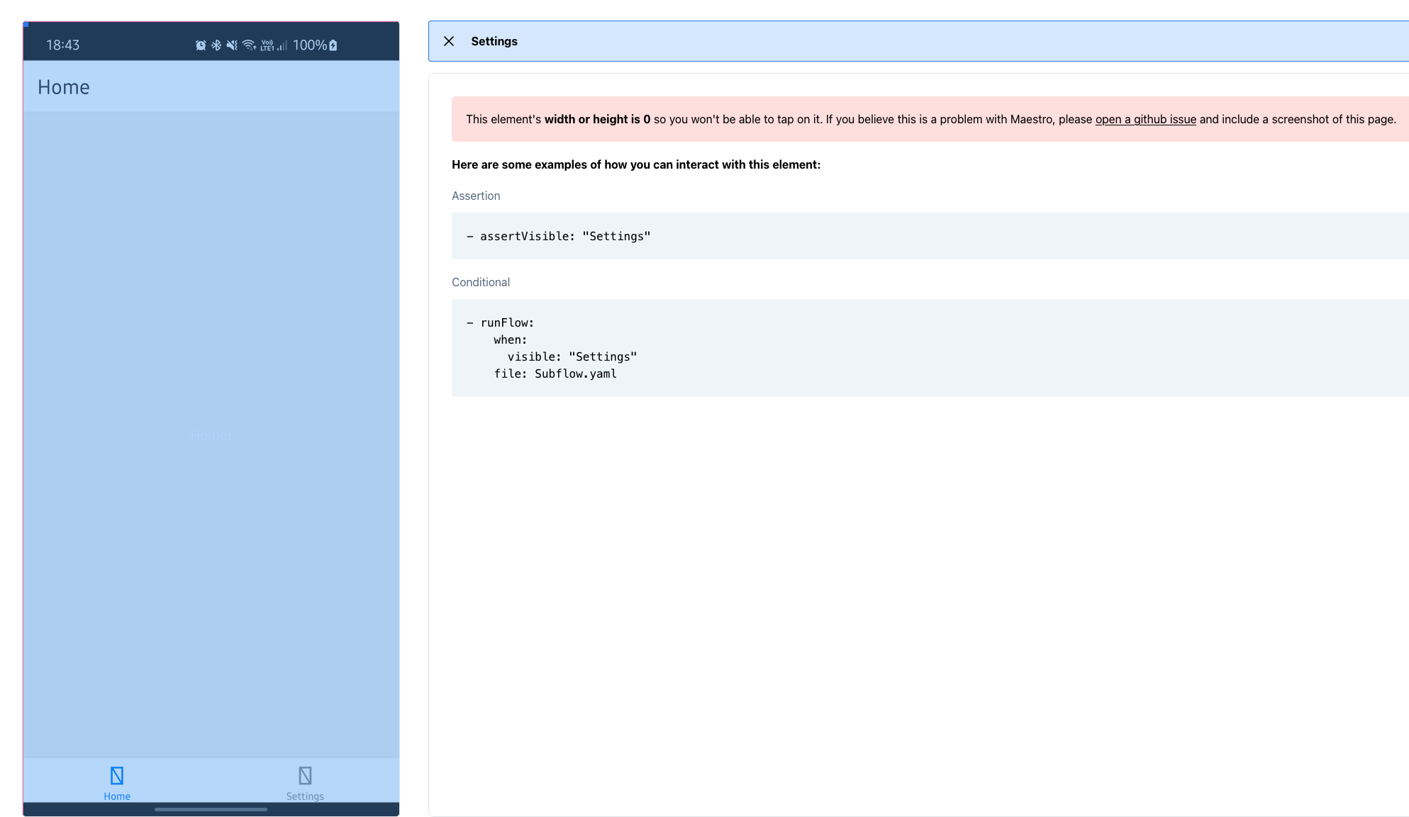 Not tapping tabs in a React Native app on Android · Issue #511 · mobile-dev-inc/maestro · GitHub