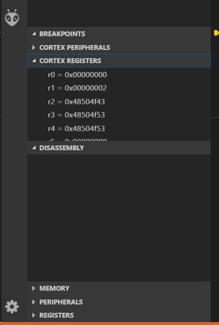 Disassembly View fails · Issue #123 · Marus/cortex-debug · GitHub