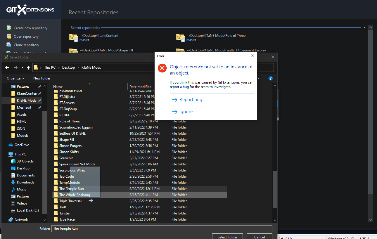Nullref thrown when dragging folder · Issue #9901 · gitextensions/gitextensions · GitHub