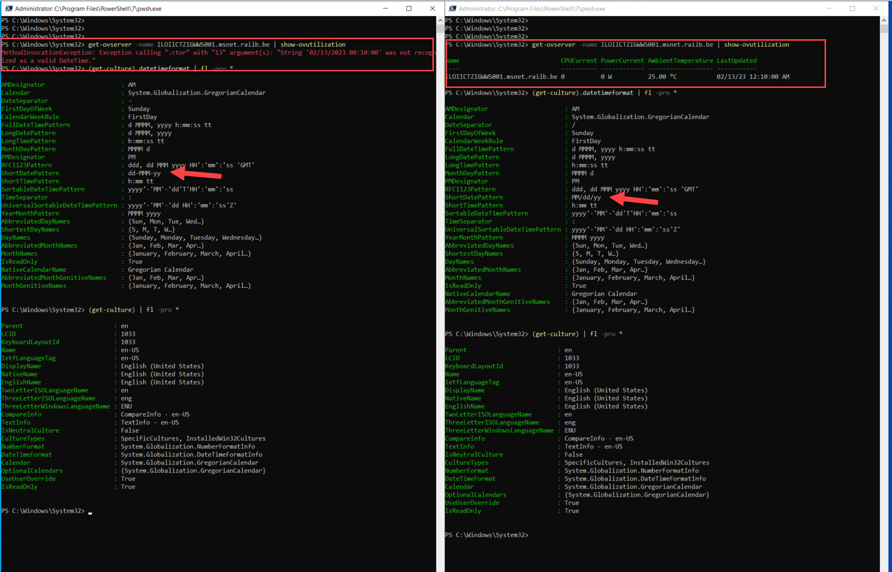 show-ovutilization errors (maybe due to date format) · Issue #650 · HewlettPackard/POSH ...
