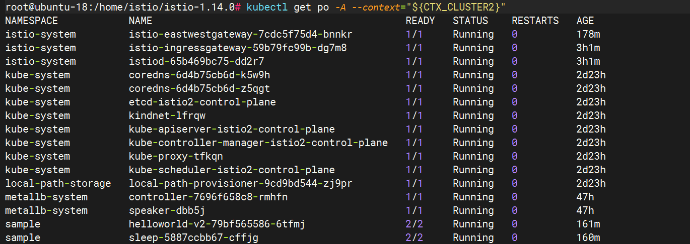 can not Cross-Cluster Load Balancing? always got v1, cannot got v2 ...