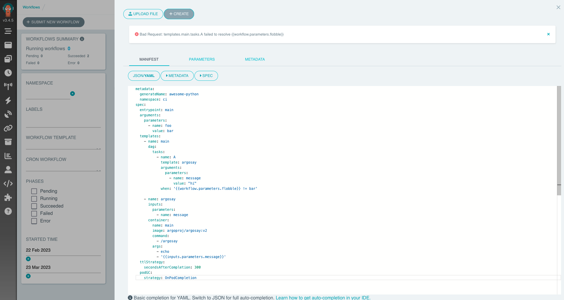 `Invalid 'when' expression` gives no help on what went wrong · Issue #10630 · argoproj/argo ...