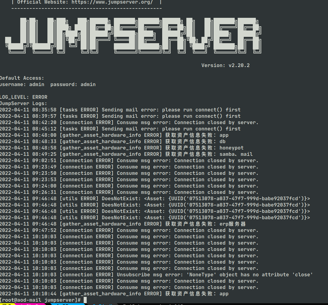 [Bug] 全新安装2.20.2 ssh的主机无法连接 · Issue #8039 · jumpserver/jumpserver · GitHub