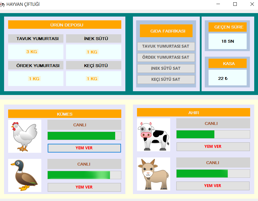 GitHub - ozturkselim99/hayvan-ciftligi: Nesneye dayalı programlama prensipleri kullanılarak C# ...