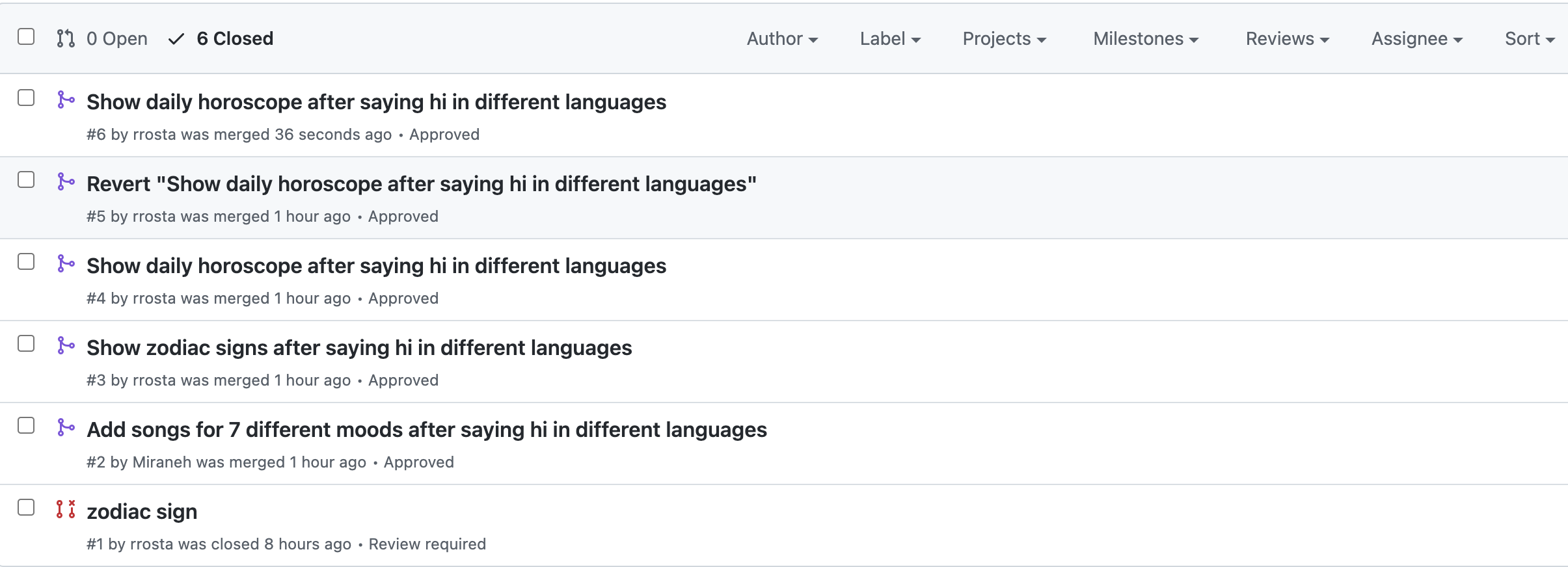 GitHub - SoftwareLab-SUT/HW2: Simple project featuring branch conflicts