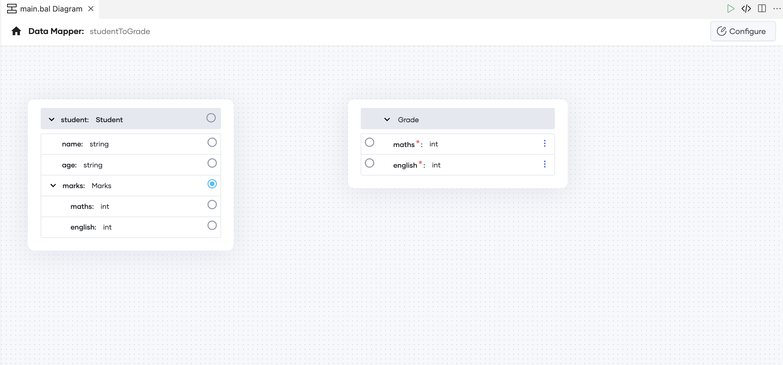 Data mapper cannot map a record to a record on the low code view · Issue #339 · wso2/ballerina ...