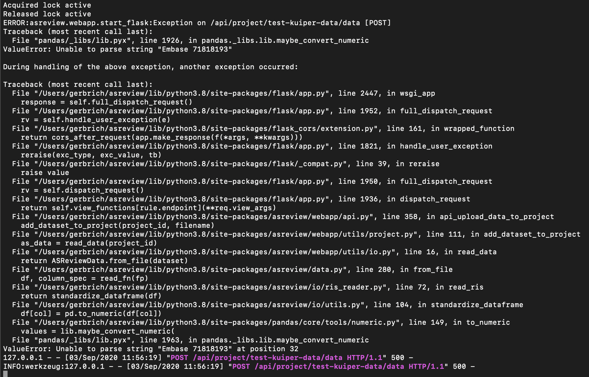 Importing RIS export from EndNote gives "Error" · Issue #332 · asreview/asreview · GitHub