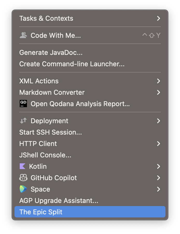 GitHub - b-sw/the-epic-split: JetBrains plugin for file ordering