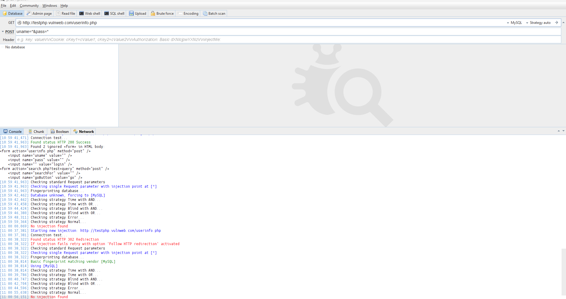 POST request eror · Issue #95350 · ron190/jsql-injection · GitHub