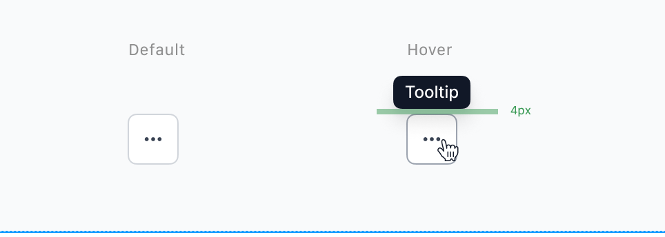 Icon button tooltip should be 4px off the button · Issue #4133 · calcom ...