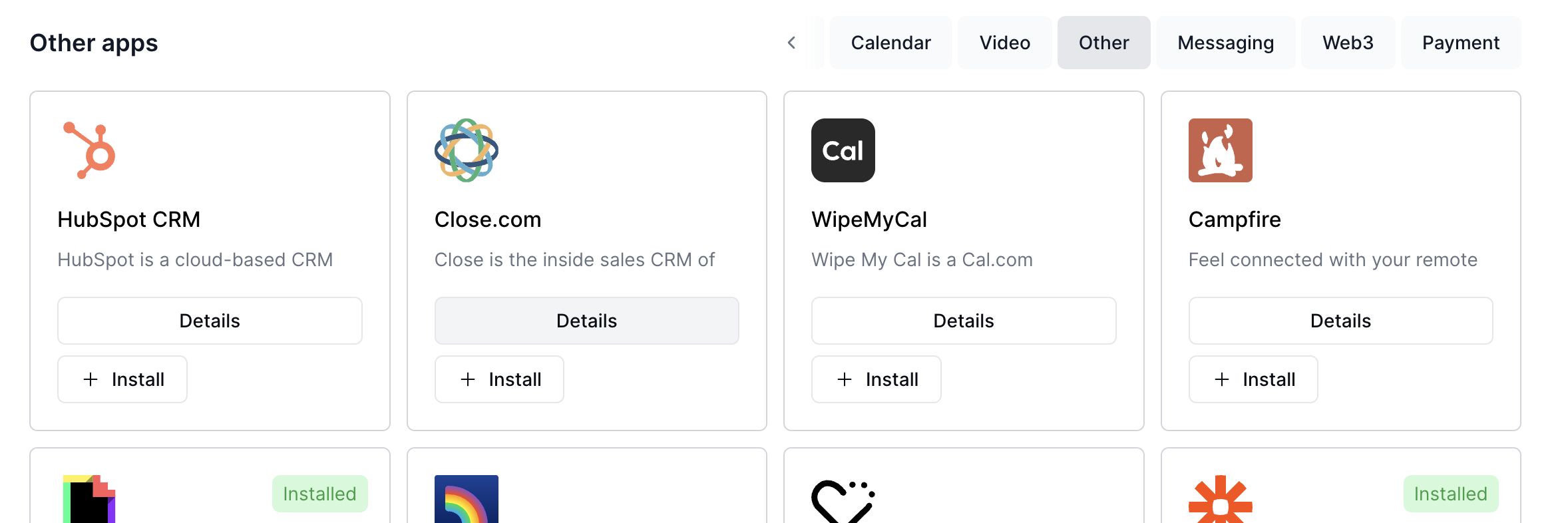 /apps/app-store - App card actions are mis-aligned · Issue #4255 · calcom/cal.com · GitHub