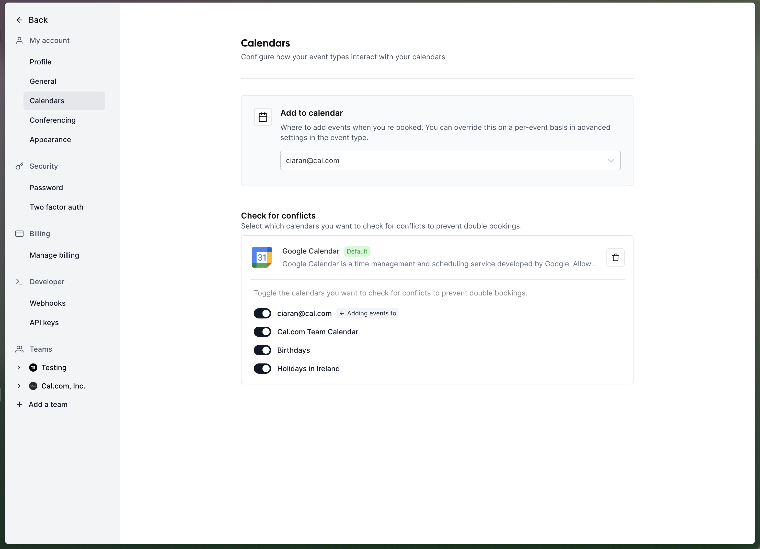 [CAL-127] /settings /calendars - Add calendar button is missing · Issue #4945 · calcom/cal.com ...
