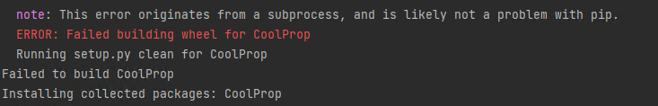 Installation Failed When Using Command Pip Install Coolprop · Issue 2113 · Coolpropcoolprop