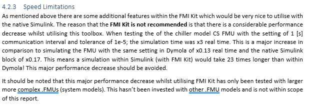 Significant Simulation Performance Decrease In Comparison To Dymola Or Native Simulink Import