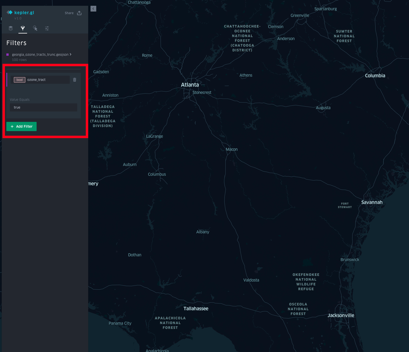 Unable To Filter Map On Boolean Variables · Issue 344 · Keplergl