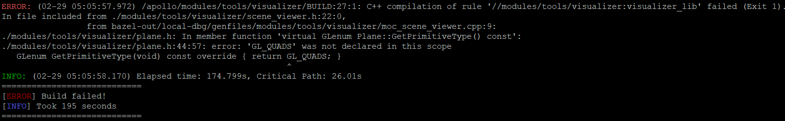 I'm build cyberRT on jetson nano with docker,but face error "./modules/tools/visualizer/plane.h ...