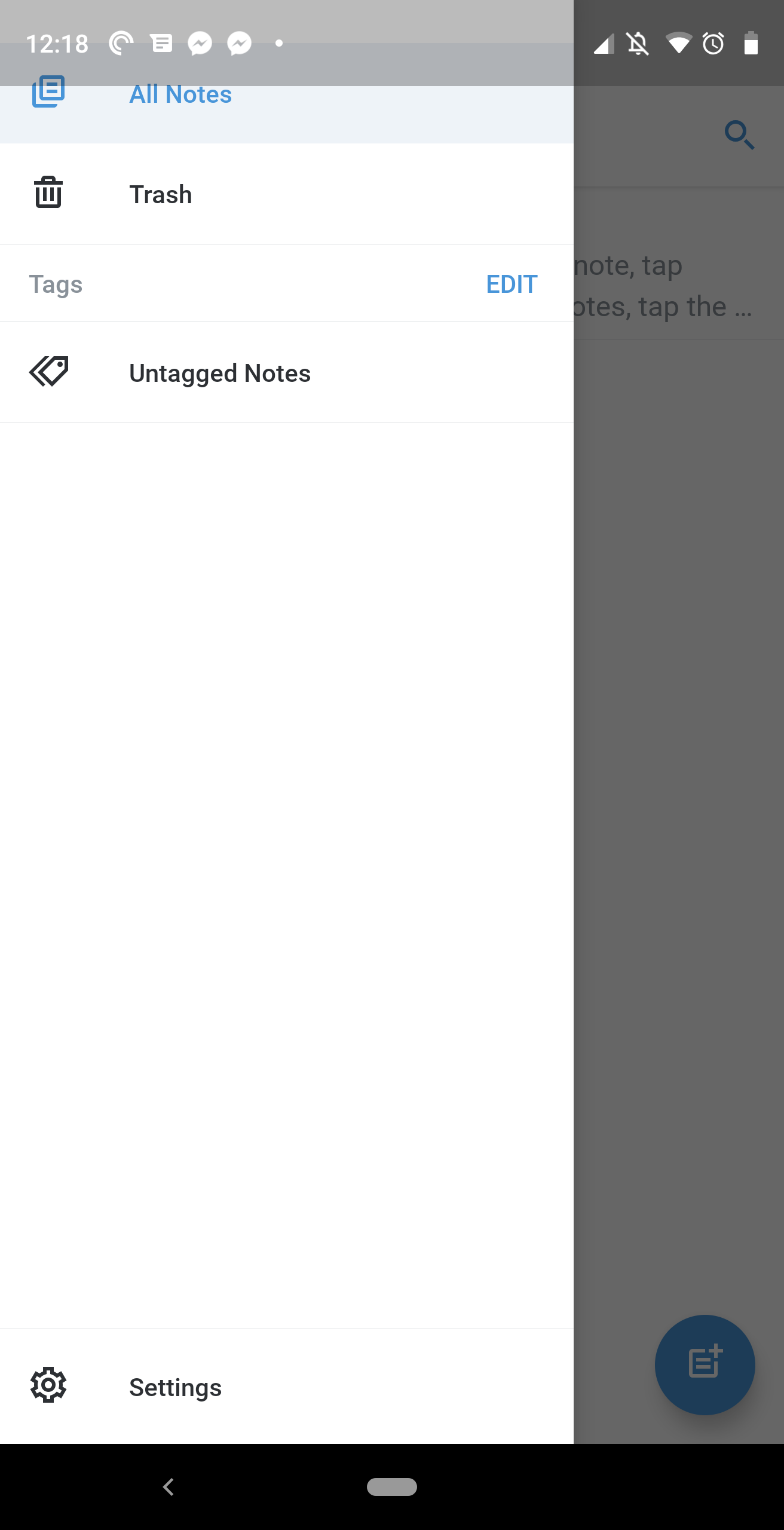 Menu misaligned with status bar · Issue #598 · Automattic/simplenote-android · GitHub
