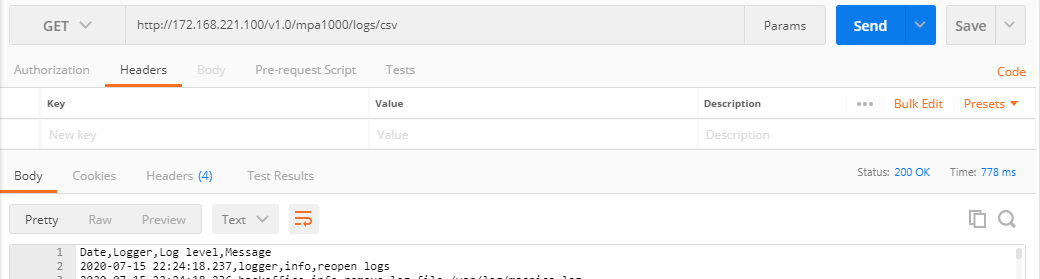 The same request works in Postman as Google Chrome add-on but doesn't ...