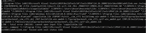 Problem when installing - missing coppeliasim.lib · Issue #189 · stepjam/PyRep · GitHub