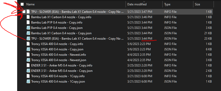 I just lost all my custom filament, print, and machine profiles · Issue #1111 · SoftFever ...