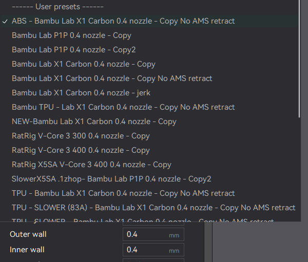 I just lost all my custom filament, print, and machine profiles · Issue #1111 · SoftFever ...