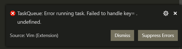 ex command failed · Issue #3575 · VSCodeVim/Vim · GitHub