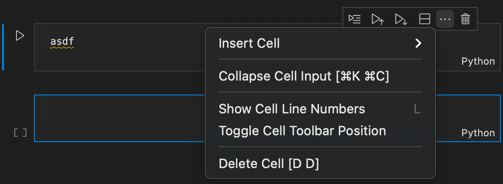 Cannot undo delete cell in Notebooks MacOS · Issue #133473 · microsoft/vscode · GitHub