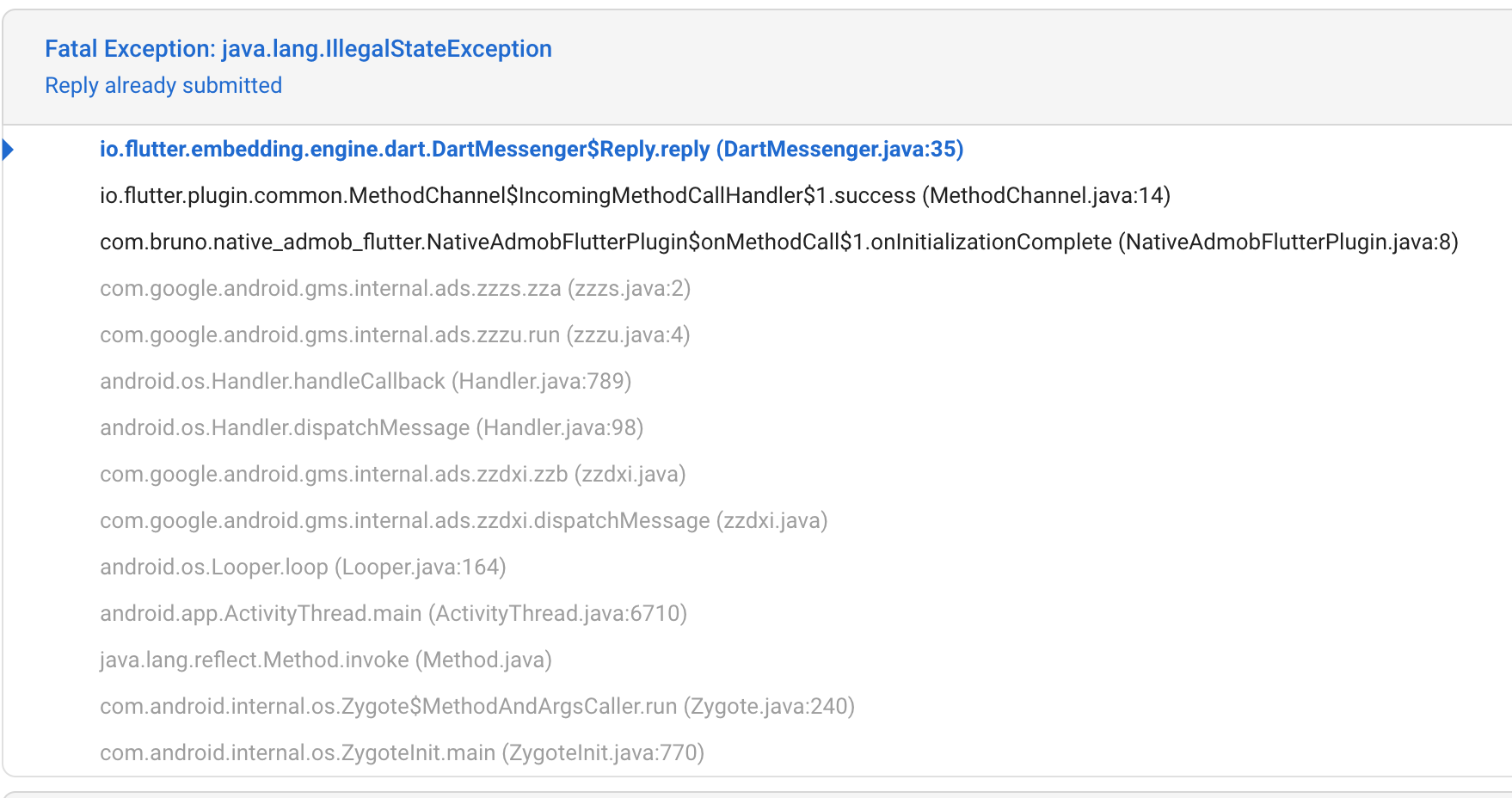 Crash log · Issue #93 · bdlukaa/native_admob_flutter · GitHub