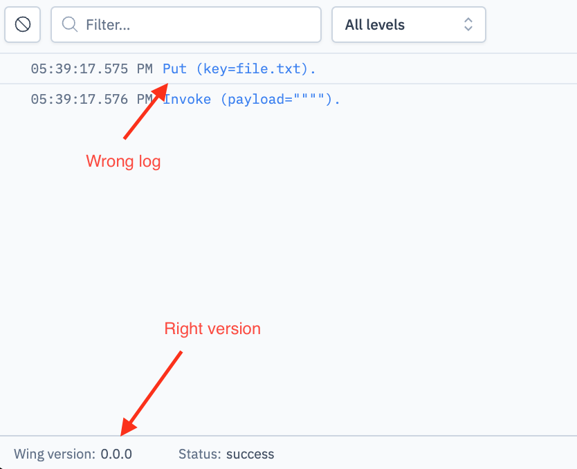 users are able to use the latest wing sdk version and run the console ...