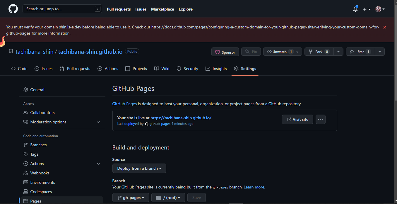 Error You Must Verify Your Domain Shinis Adev Before Being Able To Use It Check Out