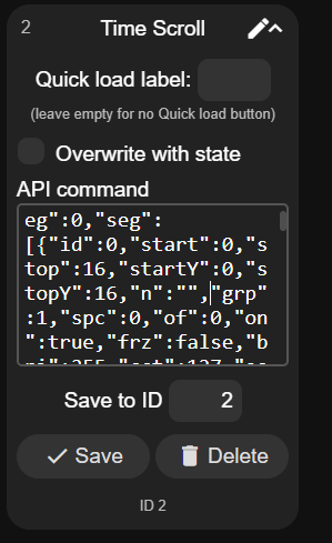 After saving segment with a custom name to a preset a preset cannot be saved with the default ...