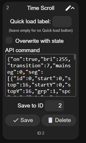 After saving segment with a custom name to a preset a preset cannot be saved with the default ...