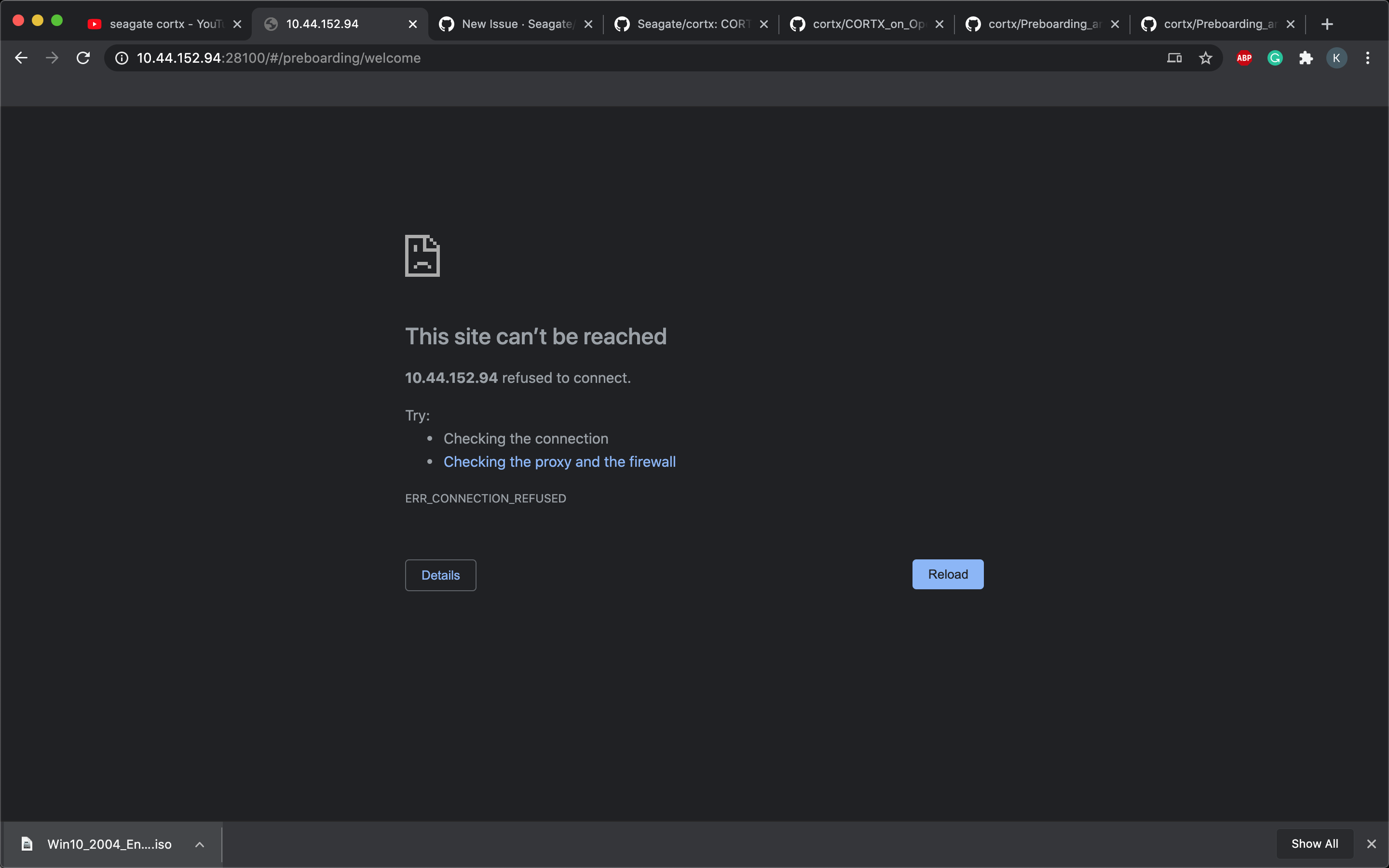 Unable to connect to https:// :28100/#/preboarding/welcome · Issue #387 ...