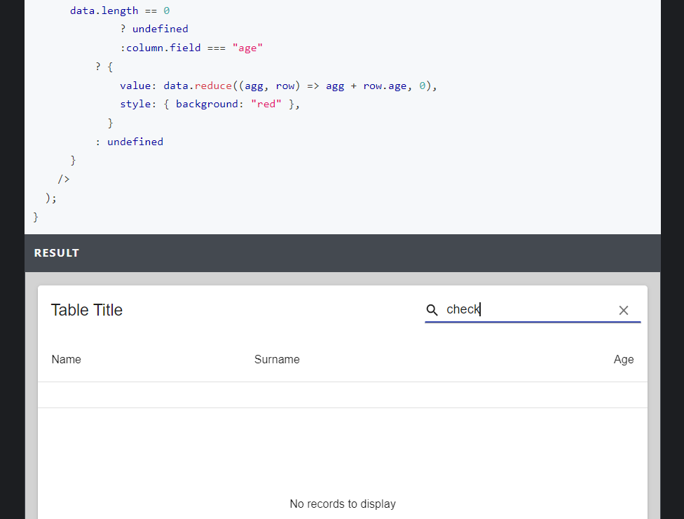 Summary row crashes when search or filter result is empty · Issue #472 · material-table-core ...