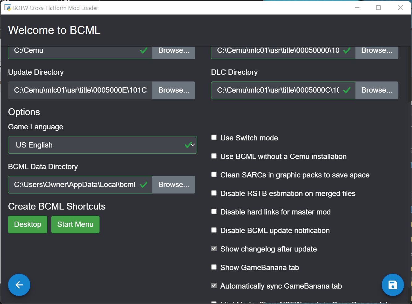 Update Directory Not Recognized · Issue #263 · NiceneNerd/BCML · GitHub