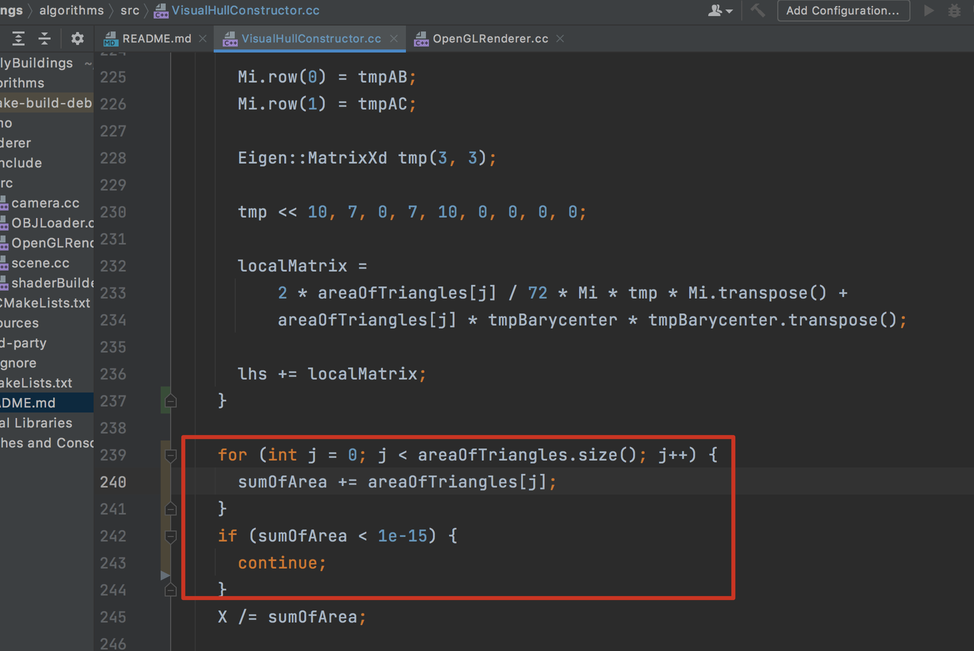 sumOfArea logic shoud place out side of for loop. · Issue #4 · loryhndol/LowpolyBuildings · GitHub