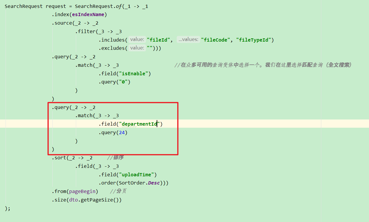 大佬们，java使用elasticsearch-java调用elasticsearch7.17，如何追加条件呢 · Issue #385 · elastic/elasticsearch ...