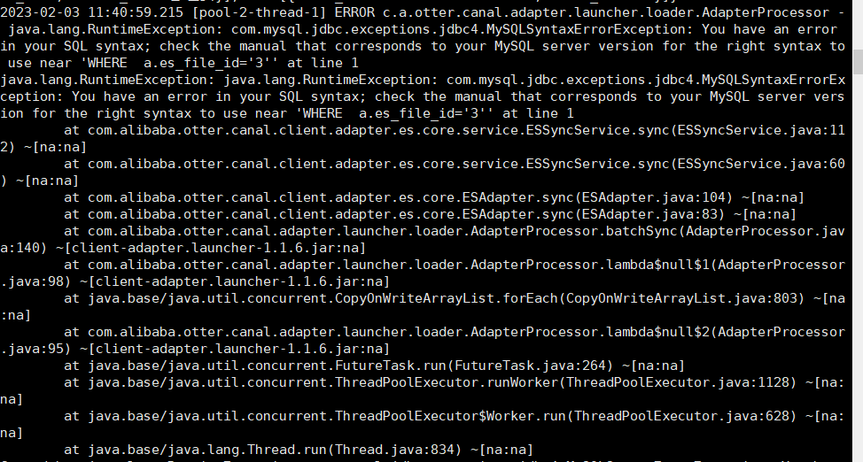 canal1.1.6的sql中使用group by后增量同步报错where语句错误 · Issue #4588 · alibaba/canal · GitHub
