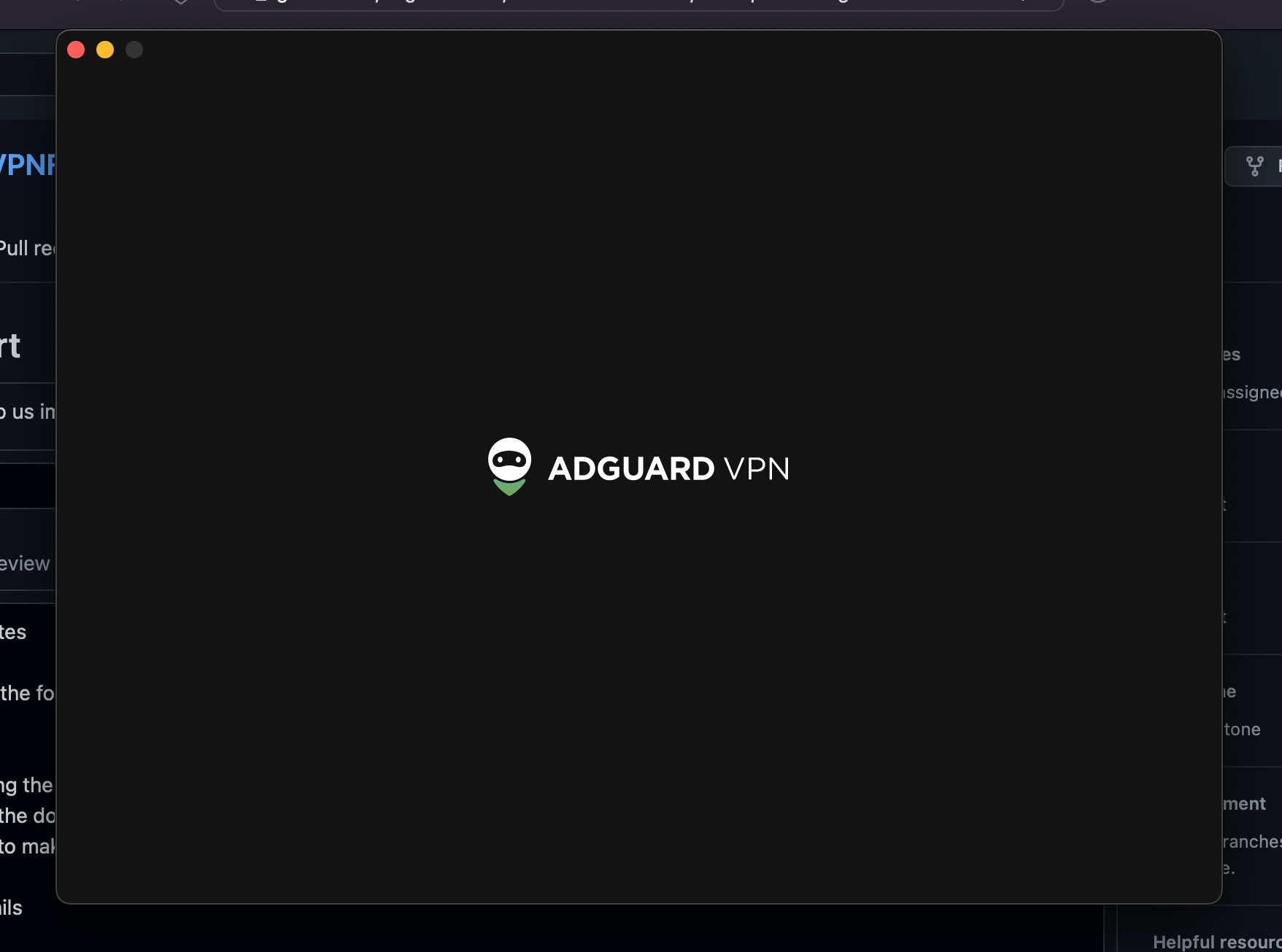 VPN client launch is stucked sometimes · Issue #135 · AdguardTeam/AdGuardVPNForMac · GitHub