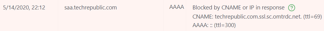 Queries blocked by CNAME go out to upstream DNS · Issue #1673 · AdguardTeam/AdGuardHome · GitHub