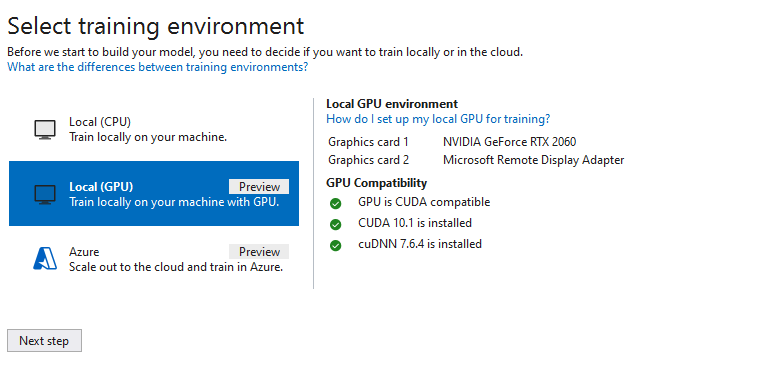 Image classification doesn't work with GPU · Issue #2530 · dotnet/machinelearning-modelbuilder ...