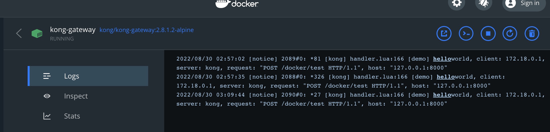 kong(work in docker) can't log in /usr/local/kong/logs/error.log · Issue #9338 · Kong/kong · GitHub