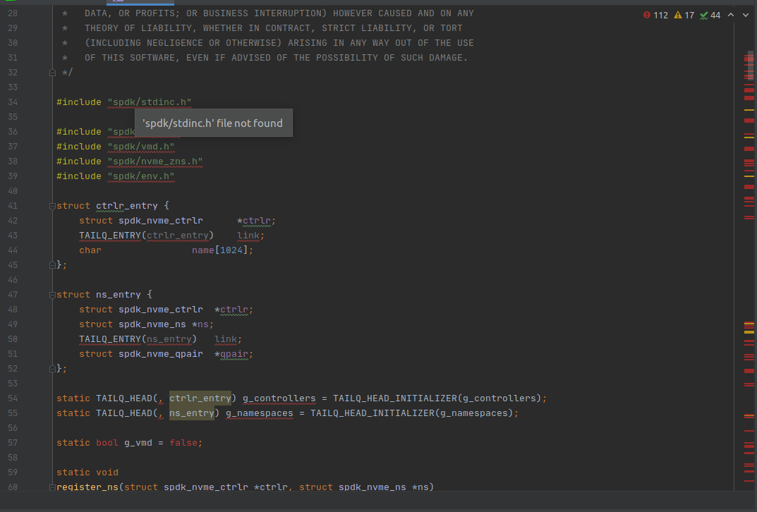 spdk librararies are not recognized in the IDE · Issue #2236 · spdk/spdk · GitHub