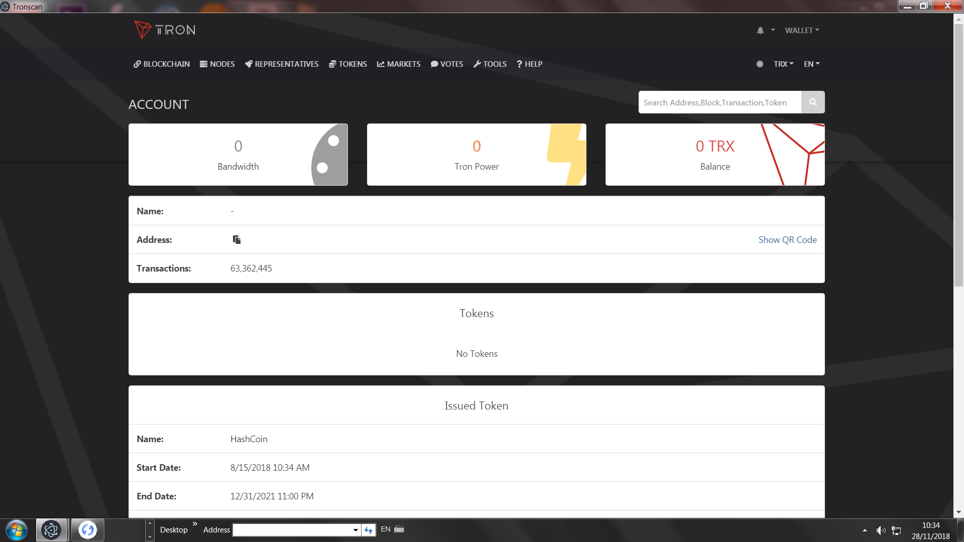 no address in receive · Issue #840 · tronscan/tronscan-frontend · GitHub